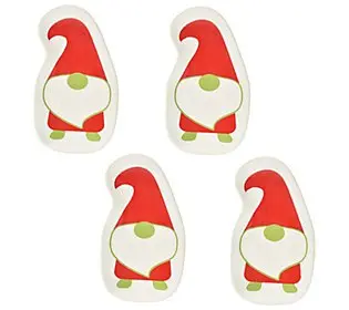 TEMP-TATIONS Seasonal Set Of 4 Figural Appetize Plates - One-color