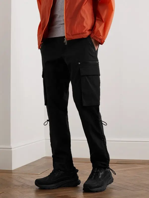 Moncler Lite Runner Suede, Leather And Mesh Sneakers