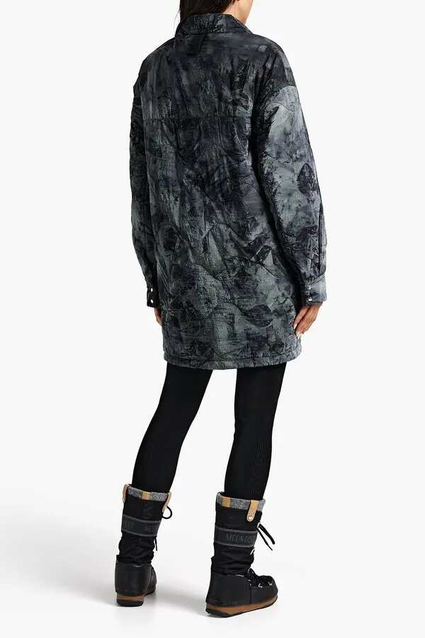 HOLDEN Oversized Printed Quilted Shell Jacket