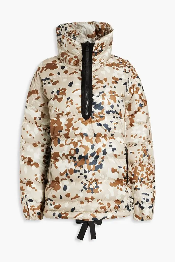 HOLDEN Camouflageprint Quilted Down Halfzip Ski Jacket