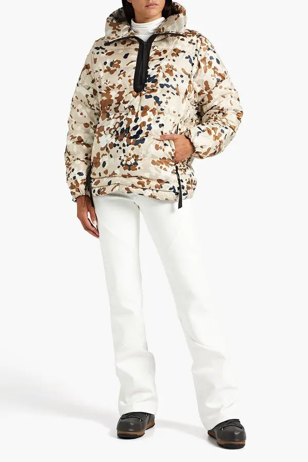 HOLDEN Camouflageprint Quilted Down Halfzip Ski Jacket