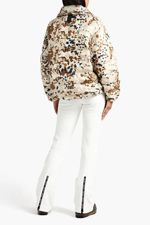 HOLDEN Camouflageprint Quilted Down Halfzip Ski Jacket