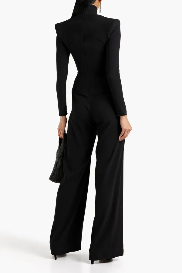 Alex Perry Morgan Cutout Crepe Jumpsuit