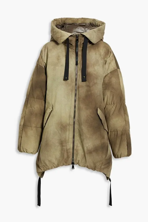 HOLDEN Tie-dyed Hooded Down Parka - Army Green