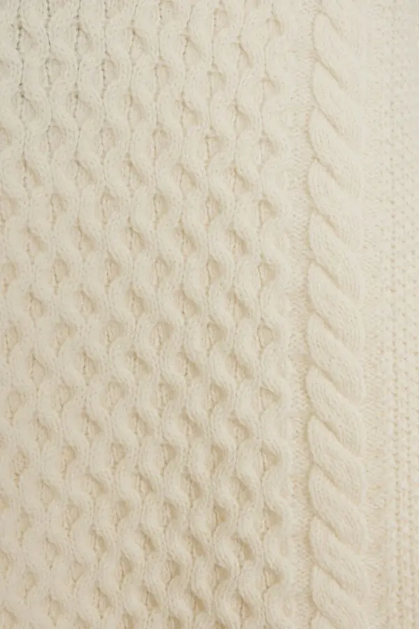 ATM Anthony Thomas Melillo Cableknit Wool Turtleneck Sweater