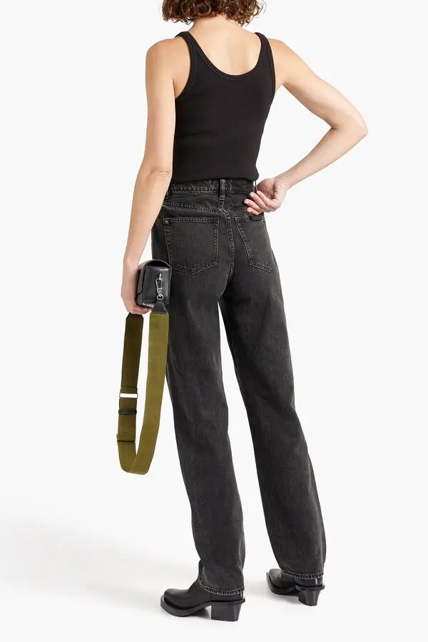 Ksubi Playback Highrise Straightleg Jeans - Black