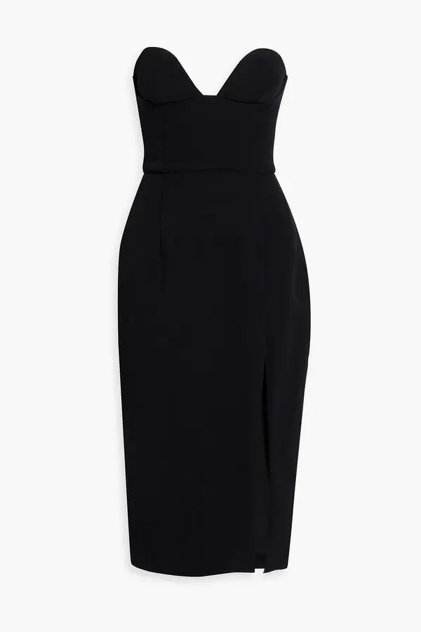 ET OCHS Strapless Crepe Dress