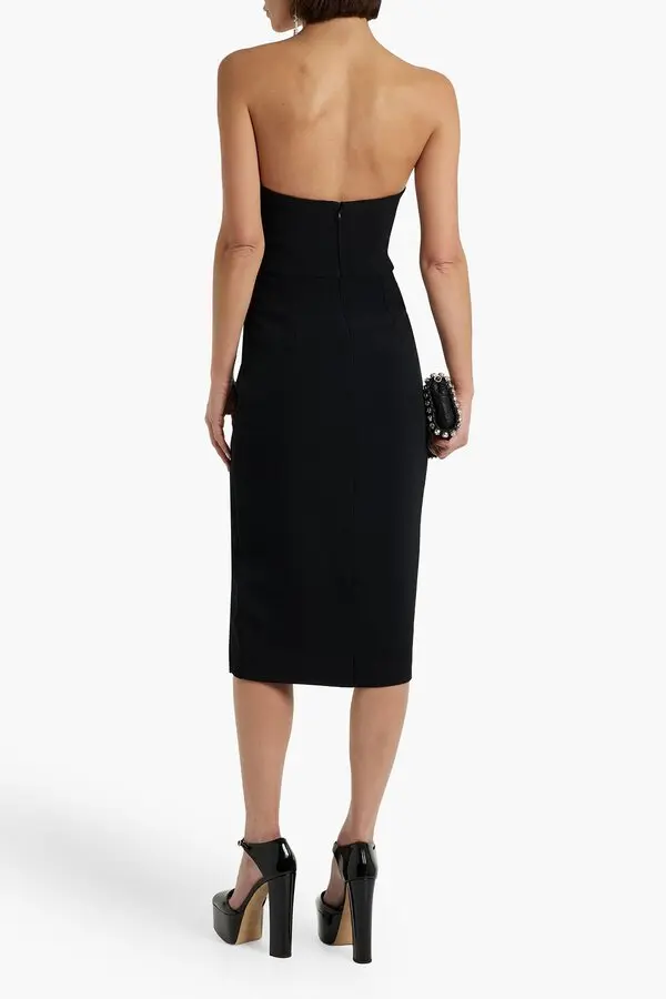 ET OCHS Strapless Crepe Dress