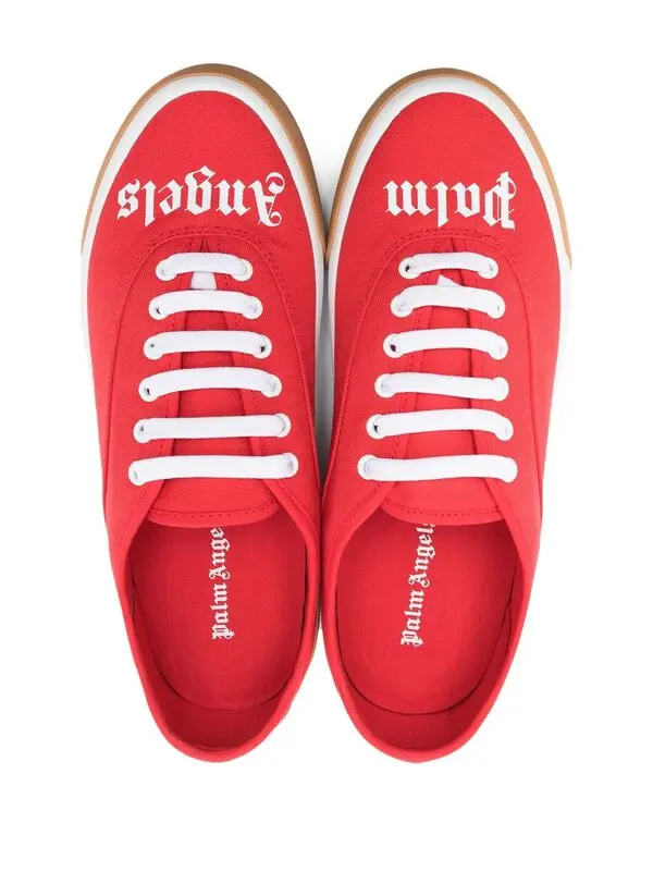 Palm Angels Logo-print Lace-up Sneakers - Red