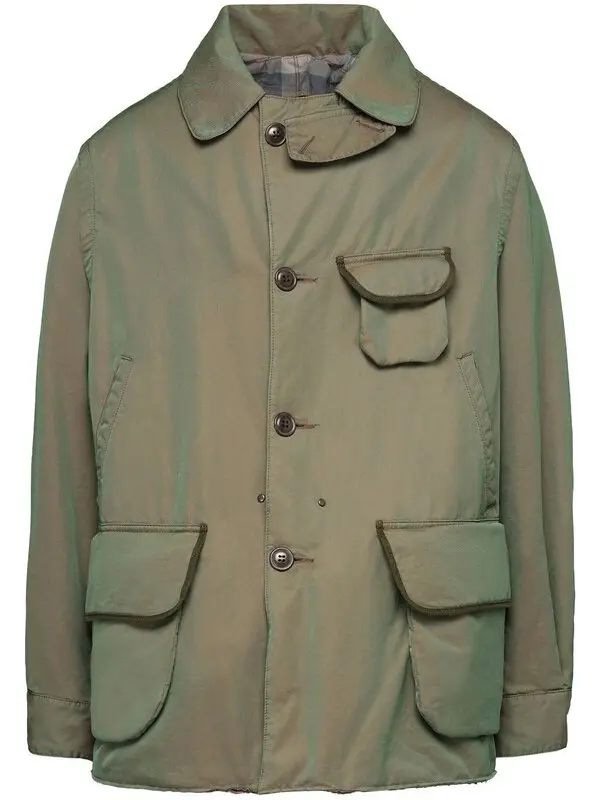 MAISON MARGIELA Distressed Cotton Shirt Jacket