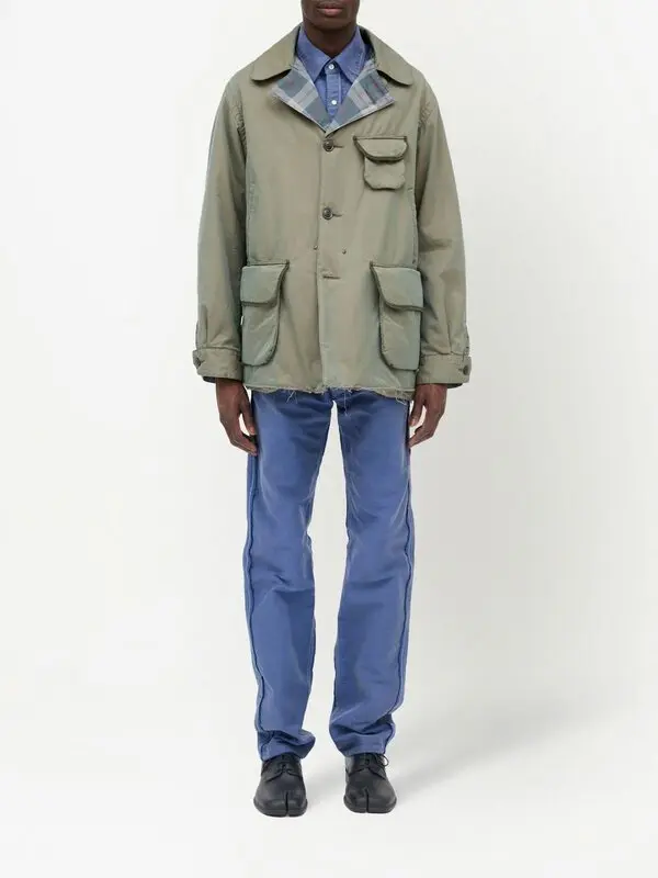 MAISON MARGIELA Distressed Cotton Shirt Jacket