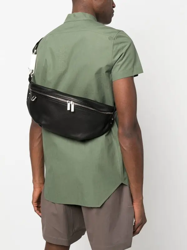 Rick Owens Grained-leather Belt Bag