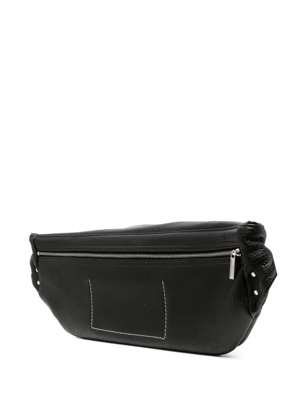 Rick Owens Grained-leather Belt Bag