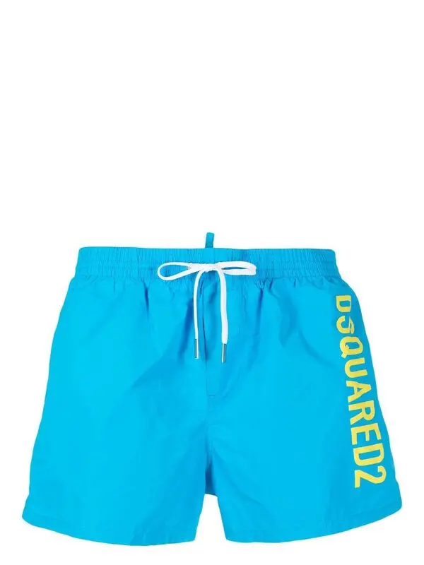 Dsquared2 Logo-print Swim Shorts - Blue