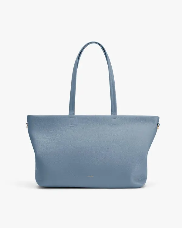Cuyana Leather Zipper Tote Bag - Azure