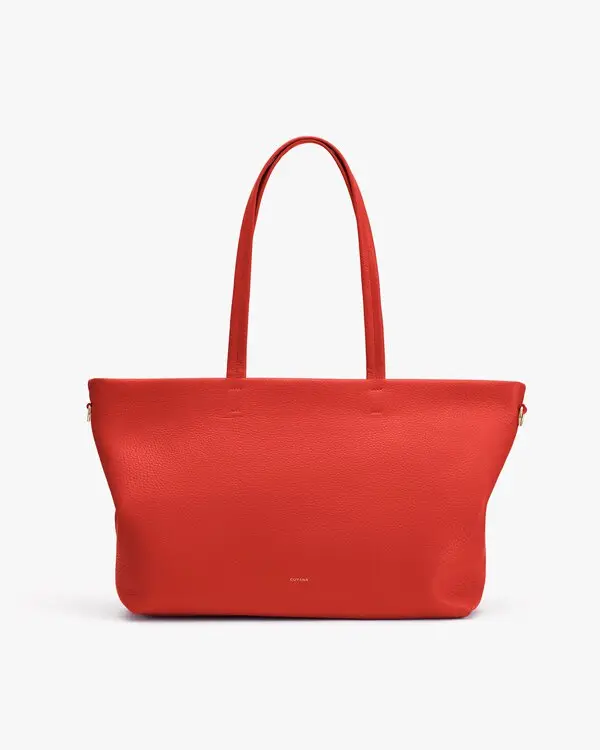 Cuyana Small Easy Zipper Tote Bag - Chili