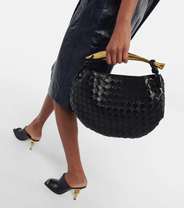 Bottega Veneta Sardine Small Shoulder Bag - Black