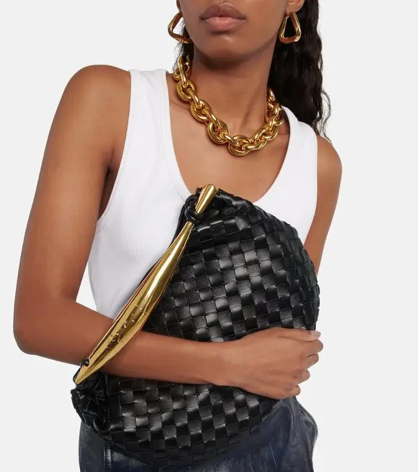 Bottega Veneta Sardine Small Shoulder Bag - Black