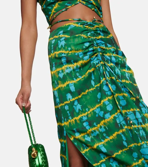 Altuzarra Safia Embellished Maxi Skirt - Green