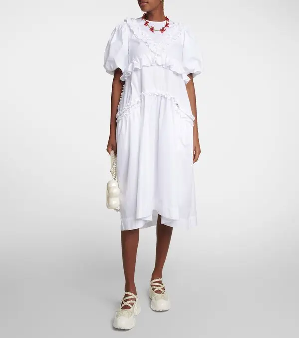 Simone Rocha Cotton Midi Dress