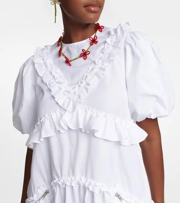 Simone Rocha Cotton Midi Dress