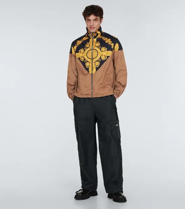 Versace Technical Wide-leg Cargo Trousers