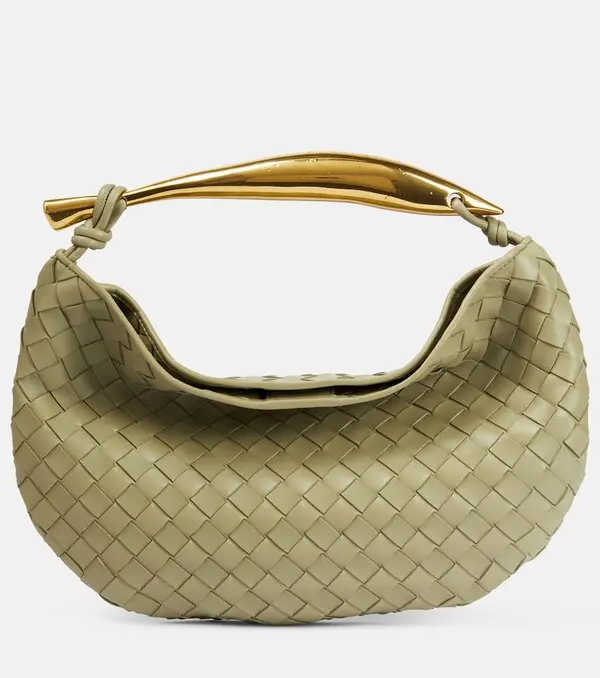 Bottega Veneta Sardine Leather Tote - Beige