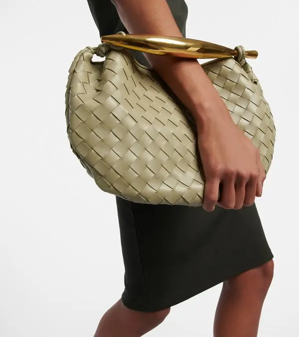 Bottega Veneta Sardine Leather Tote - Beige