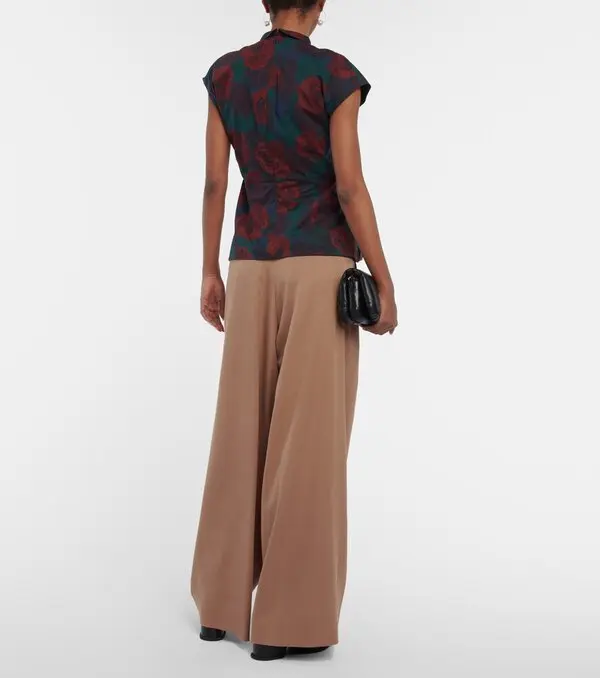 Dries Van Noten Floral Peplum Top