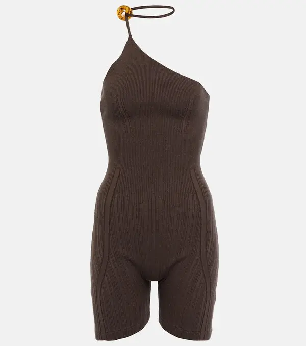 Jacquemus Le Body Maille Perola Jumpsuit - Brown