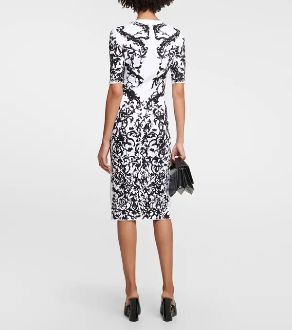 Alaïa Printed Midi Dress