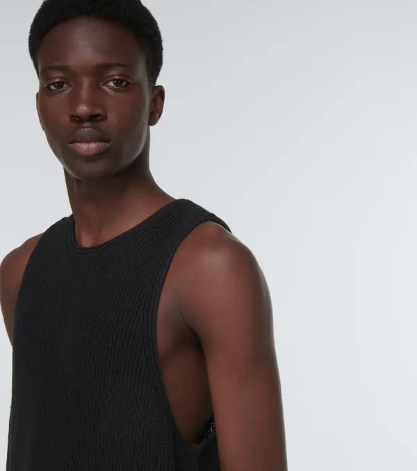 Nanushka Zeno Cotton-blend Tank Top - Black