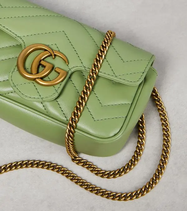 Gucci Gg Marmont Mini Leather Shoulder Bag