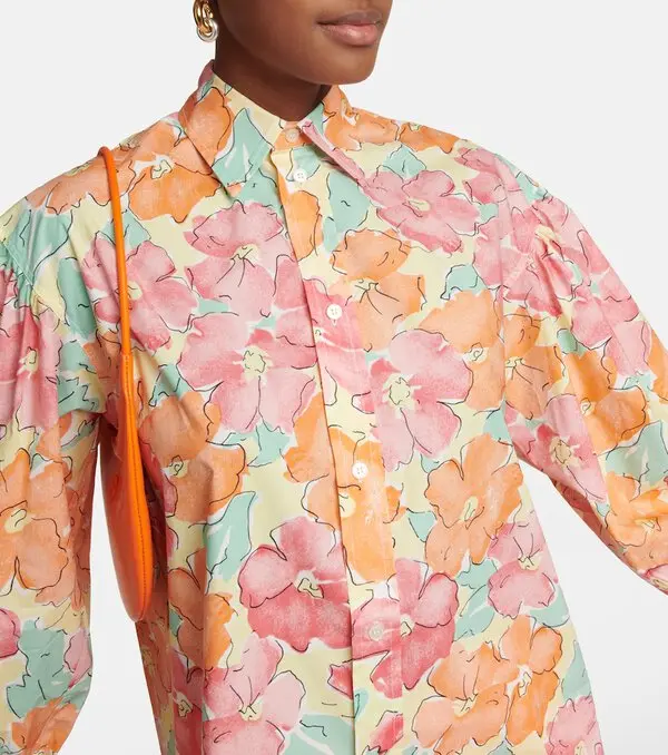 Plan C Floral Cotton Shirt