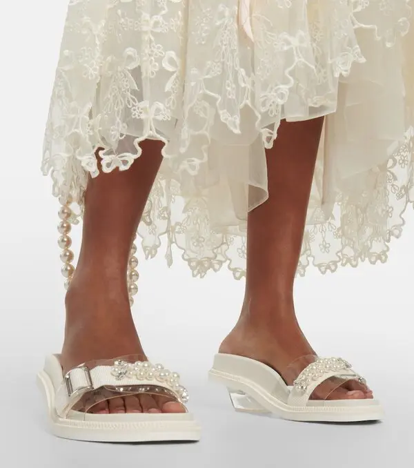 Simone Rocha Leather Slides