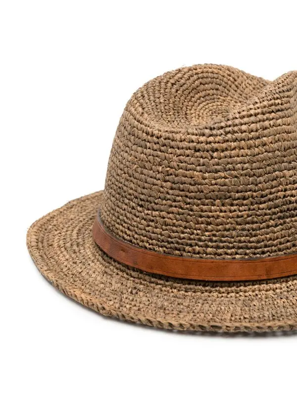 IBELIV Woven Raffia Fedora