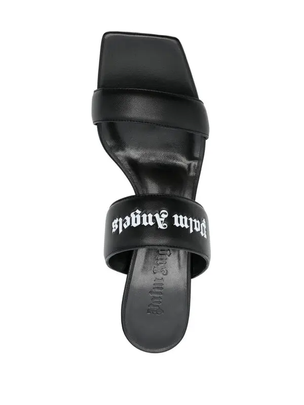 Palm Angels 45mm Logo-band Leather Sandals