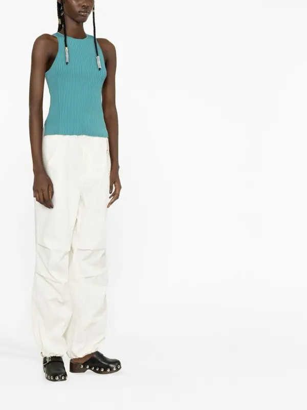 GANNI Ribbed Knit Tank Top