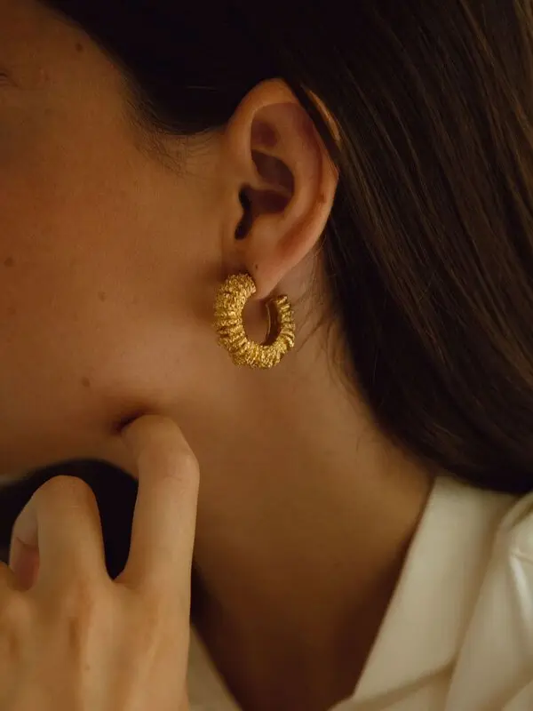 PAOLA SIGHINOLFI Amulet Half Hoop Earrings