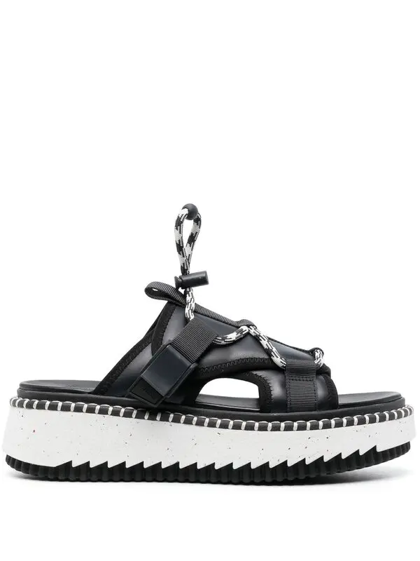 Chloé Lilli Platform Sandals - Black