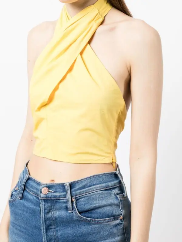 Staud Kai Halterneck Crop Top
