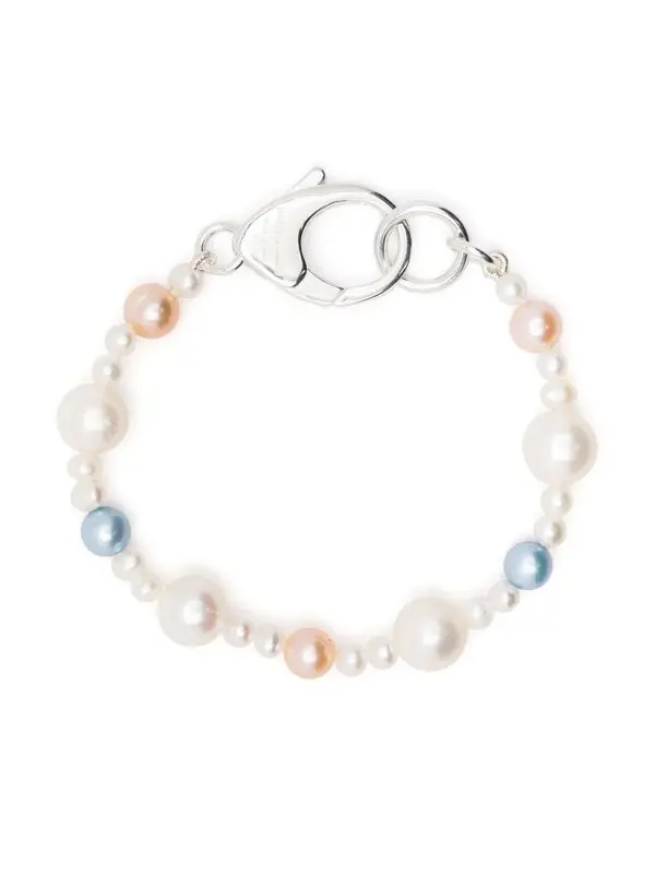 HATTON LABS Lobster-lock Pearl Bracelet - White