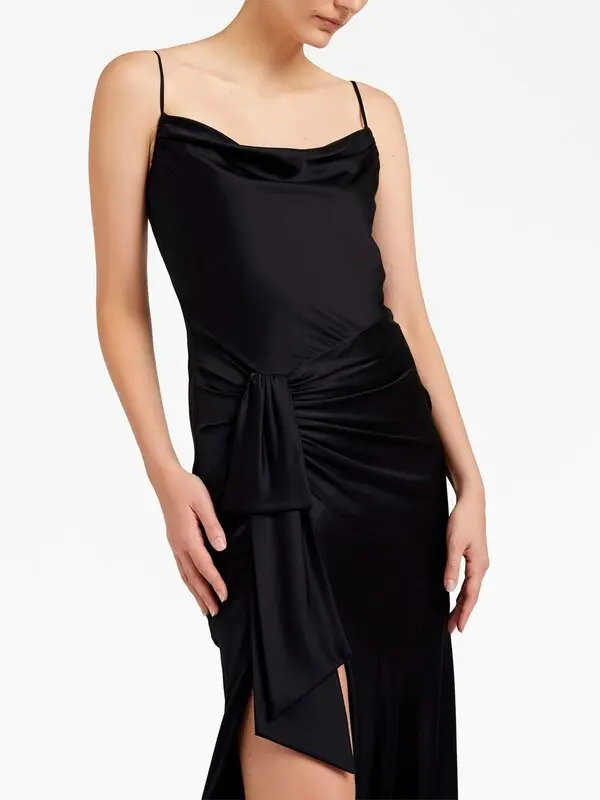 Cinq À Sept Side Slit Silk Dress