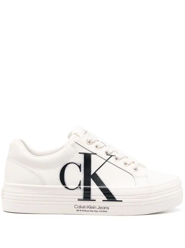 Calvin Klein Logo-print Low-top Sneakers - White