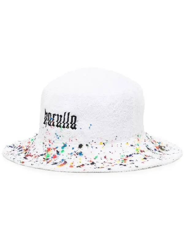 HACULLA. Glitched Bucket Hat - White