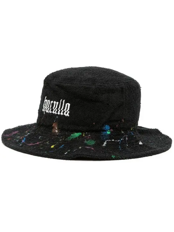 HACULLA. Glitched Bucket Hat - Black
