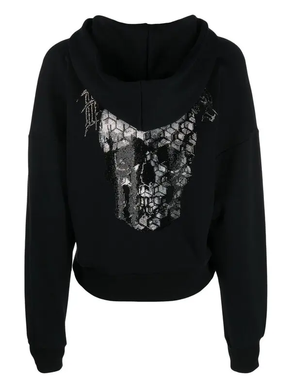 Philipp Plein Skull-embellished Zip-up Hoodie