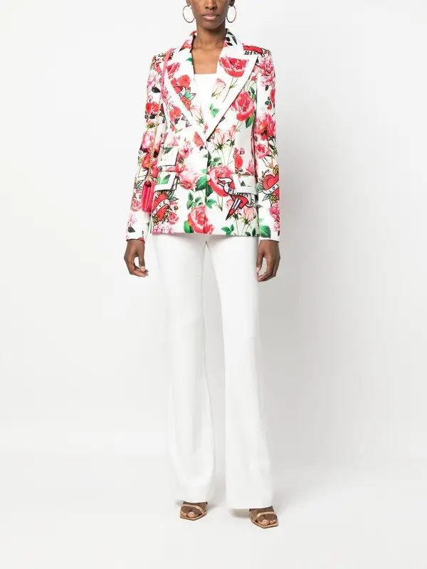 Philipp Plein Love Floral-print Blazer