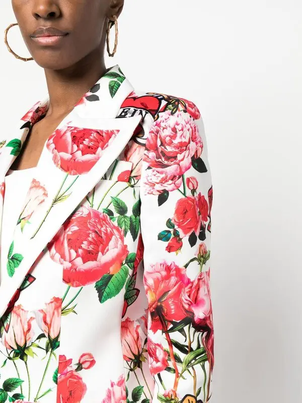 Philipp Plein Love Floral-print Blazer