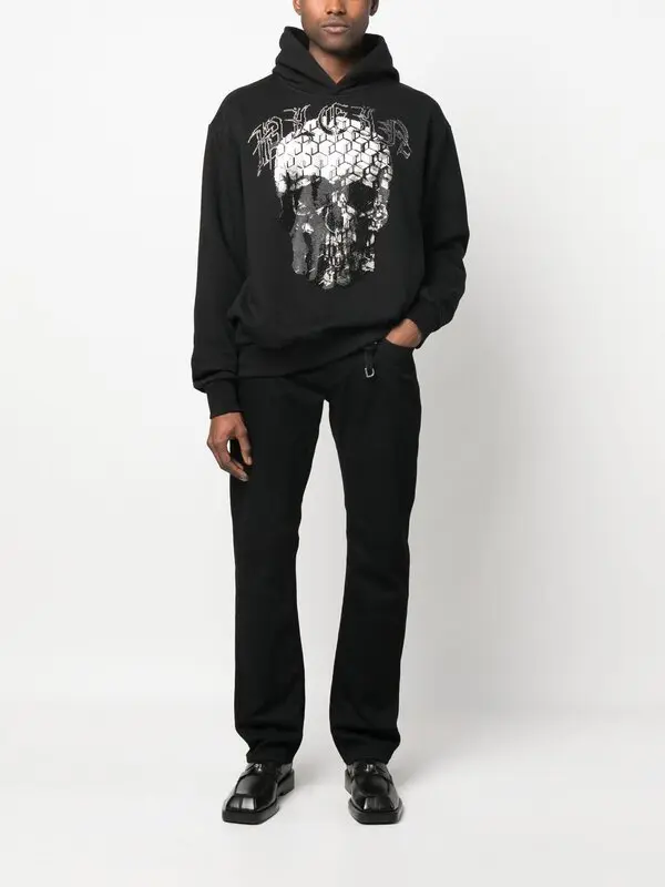 Philipp Plein Graphic-print Pullover Hoodie